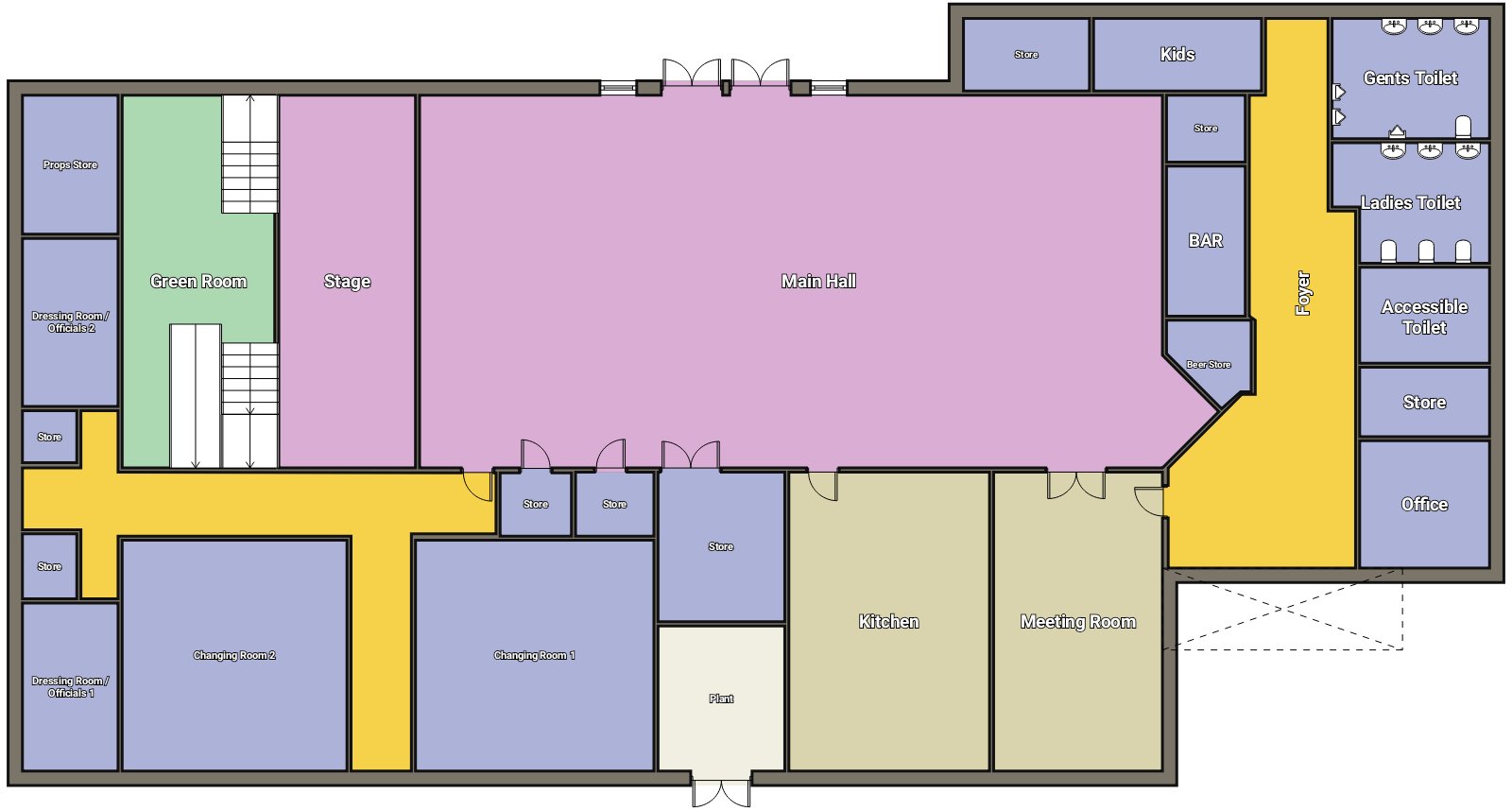 Floor Plan - Stogursey Village Hall